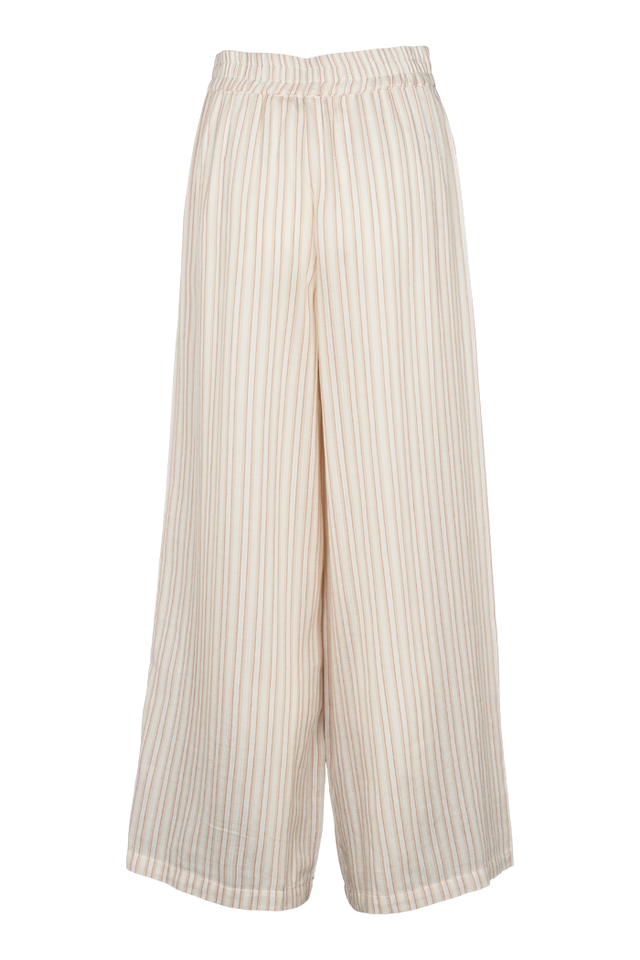 Calli Loose Pants - Smokey gray / whisper White / cedar wood